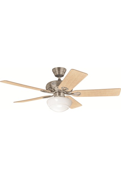 Hunter Savoy Fırçalanmış Nikel - 132 Cm. Aydınlatmalı Tavan Vantilatörü Hunter Savoy Fırçalanmış Nikel - 132 Cm. Aydınlatmalı Tavan Vantilatörü