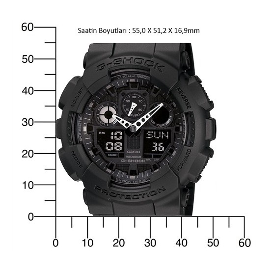 Casio GA-100-1A1DR G-Shock Erkek Kol Saati Fiyatı