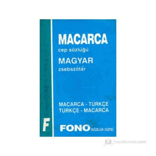 Fono Yayınları Macarca Cep Sözlüğü Magyar Zsebszotar Kitabı