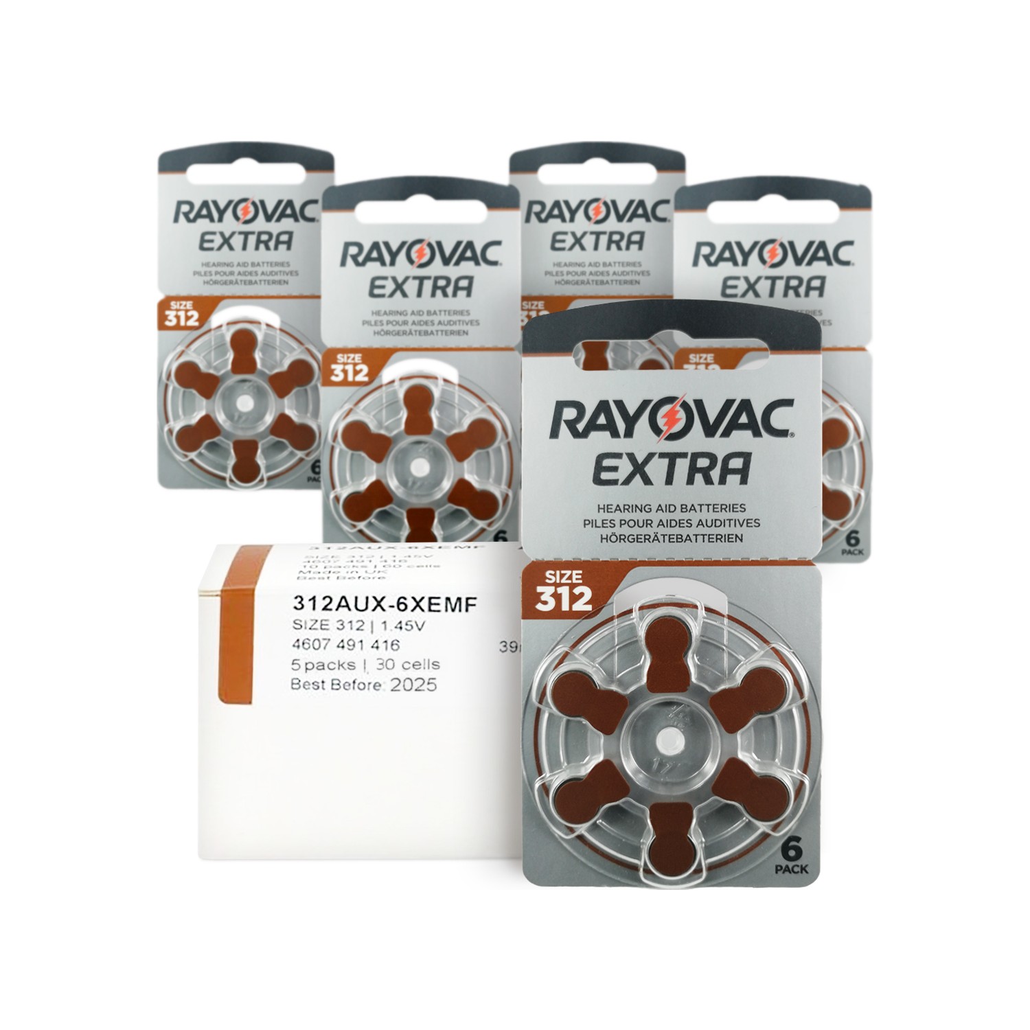 Rayovac Extra 312 Numara Işitme Cihazı Pili 30'lu Fiyatı