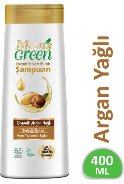 Mom's Green Organik Argan Yağlı Şampuan 400 ml