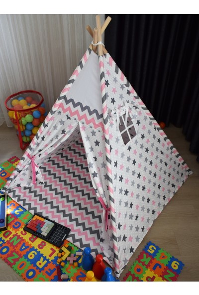 Bebeğimister Pamuk %100 Ahşap Çocuk Oyun Çadırı Kızılderili Çadırı Oyun Evi Devrilmez Bebeğimister Pamuk %100 Ahşap Çocuk Oyun Çadırı Kızılderili Çadırı Oyun Evi Devrilmez