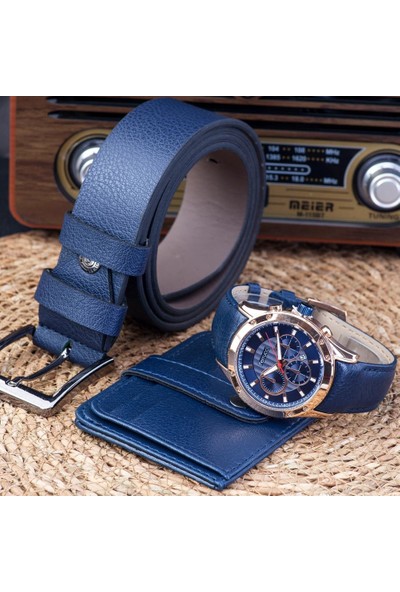 Ferrucci Erkek Kol Saati+Kemer Kartlık Set FR123