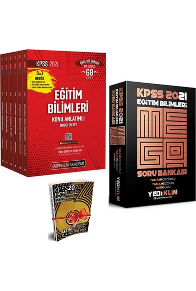 Pegem 2021 Eğitim Bilimleri Konu Modüler Set ve Yediiklim Mega Soru Bankası + Deneme Pegem 2021 Eğitim Bilimleri Konu Modüler Set ve Yediiklim Mega Soru Bankası + Deneme