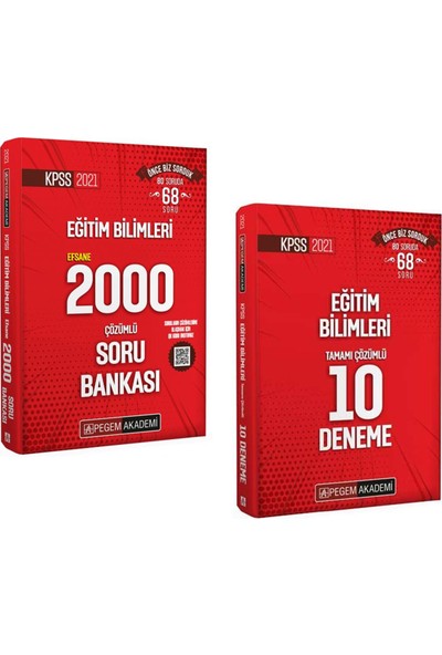 Pegem 2021 KPSS Eğitim Bilimleri Efsane 2000 Soru Bankası ve Pegem Çözümlü 10 Deneme Pegem 2021 KPSS Eğitim Bilimleri Efsane 2000 Soru Bankası ve Pegem Çözümlü 10 Deneme
