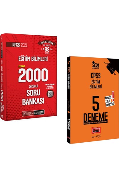 Pegem 2021 KPSS Eğitim Bilimleri Efsane 2000 Soru Bankası ve Yargı Son Çıkış 5 Deneme Pegem 2021 KPSS Eğitim Bilimleri Efsane 2000 Soru Bankası ve Yargı Son Çıkış 5 Deneme
