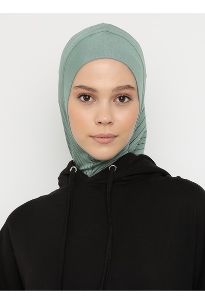 Ecardin Çizgili Spor Bone - Çağla Yeşili - Ecardin