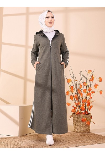 Tofisa Kapüşonlu Kap - Haki - Tofisa