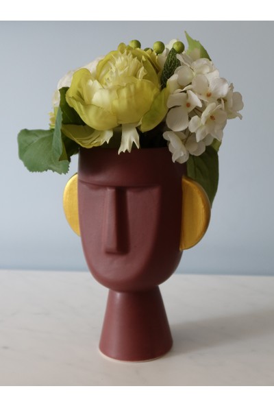 Beige And Stone Mr. Nordic Vazo Dekoratif Obje