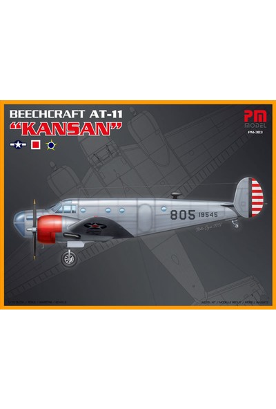 Pm Model Crewturk Beechcraft At-11 Kansan Plastik Maket Pm Model Crewturk Beechcraft At-11 Kansan Plastik Maket