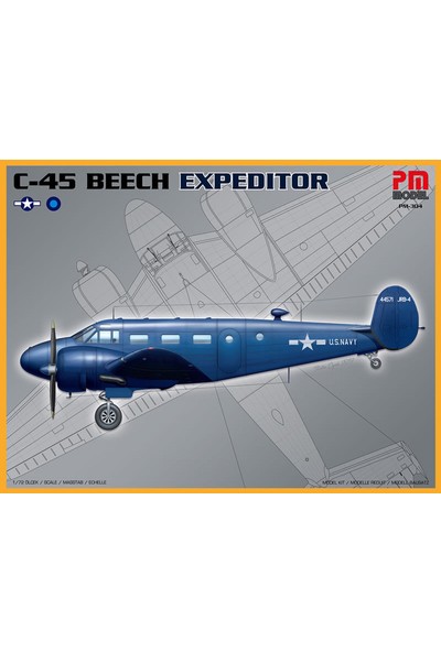 Pm Model Crewturk Beechcraft C-45 Expeditor Plastik Maket Pm Model Crewturk Beechcraft C-45 Expeditor Plastik Maket