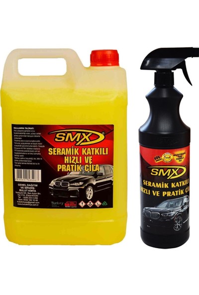 Smx Seramik Katkılı Hızlı ve Pratik Araç Cila 5+1 Lt. Smx Seramik Katkılı Hızlı ve Pratik Araç Cila 5+1 Lt.