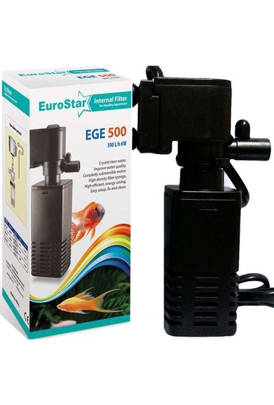 Eurostar Ege 500 Akvaryum Iç Filtre 500 Lt 6W