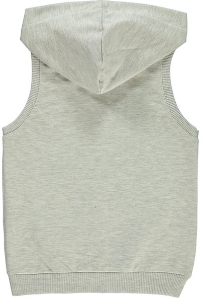 Civil Boys Erkek Çocu Kapüşonlu Yelek 2-5 Yaş Gri