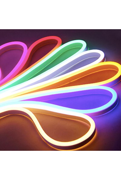 Neon Hortum Işık LED Şerit Aydınlatma 220 Volt Fiş Dahil Gün Işığı 2 M Neon Hortum Işık LED Şerit Aydınlatma 220 Volt Fiş Dahil Gün Işığı 2 M