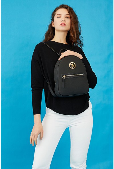 U.s. Polo Assn. US8711 Siyah Kadın Sırt Çantası