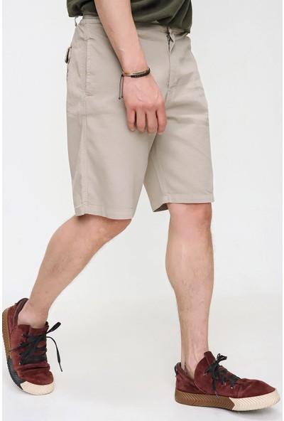 Chuba Erkek Comfort Fit, Beli Lastikli, Armürlü, Şort 21S504