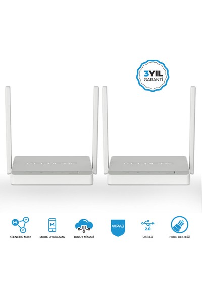 Keenetic N300 Wifi Mesh Sistem Kiti (Omni Dsl+Lite) Keenetic N300 Wifi Mesh Sistem Kiti (Omni Dsl+Lite)