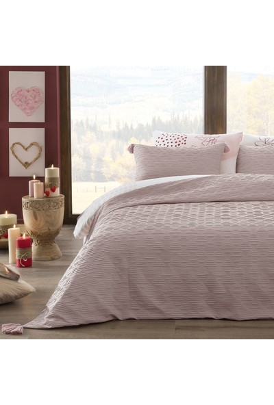 Yataş Bedding Laren Pudra Çift Kişilik Yatak Örtüsü Seti Yataş Bedding Laren Pudra Çift Kişilik Yatak Örtüsü Seti