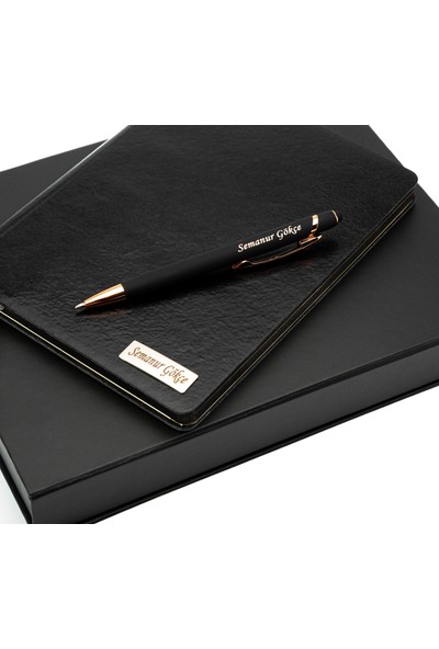 Kalemhane Kişiye Özel Defter ve Kalem Seti Özel Kutulu Kalemhane Kişiye Özel Defter ve Kalem Seti Özel Kutulu