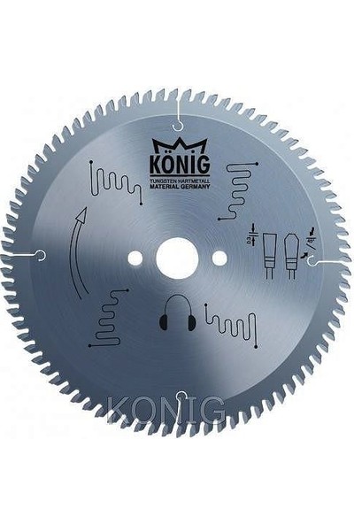 König 300X3,2X30 60 Diş Testere Ahşap Mdf Sunta König 300X3,2X30 60 Diş Testere Ahşap Mdf Sunta