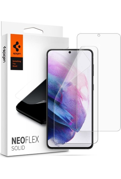 Spigen Samsung Galaxy S21 Ekran Koruyucu Film Neo Flex Hd (2 Adet) - AFL02549 Spigen Samsung Galaxy S21 Ekran Koruyucu Film Neo Flex Hd (2 Adet) - AFL02549