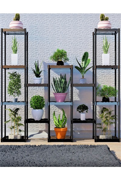 Full Reyon Adonis 15 Raflı Lüks Çiçeklik Saksı Standı