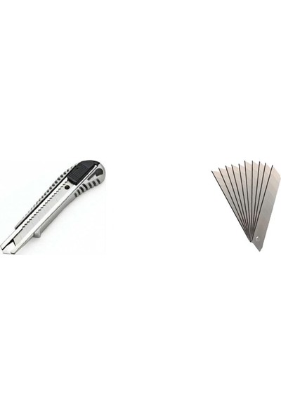Master Metal Maket Bıçağı Geniş Gövdeli Falçata + 10 Adet Yedek Uç Master Metal Maket Bıçağı Geniş Gövdeli Falçata + 10 Adet Yedek Uç