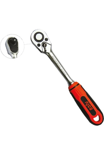 Rico 007-RC3317 Vidalı Tip Cırcır Kolu 48 Diş 1/2 Rico 007-RC3317 Vidalı Tip Cırcır Kolu 48 Diş 1/2