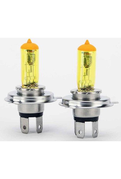 Flösher 12V H4 Süper Sarı Işık Civciv Sarısı Limon Sarısı Ampul Flösher 12V H4 Süper Sarı Işık Civciv Sarısı Limon Sarısı Ampul