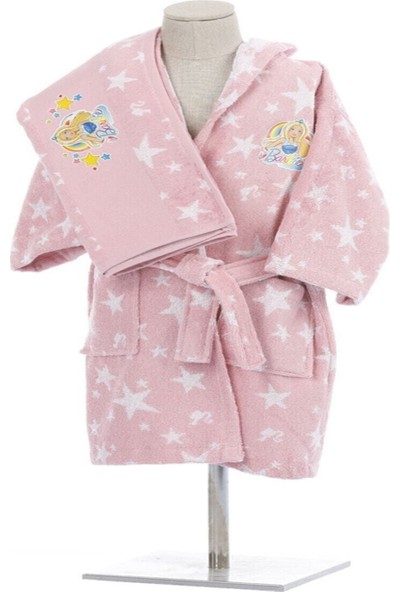 Özdilek Lisanslı Çocuk Bornoz Seti Barbie Star 7-8 Yaş Özdilek Lisanslı Çocuk Bornoz Seti Barbie Star 7-8 Yaş