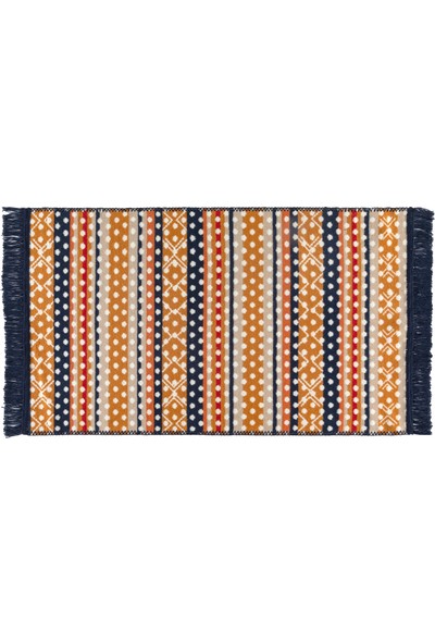 Madame Coco Arlette Saçaklı Dokuma Kilim - Renkli - 60x100cm