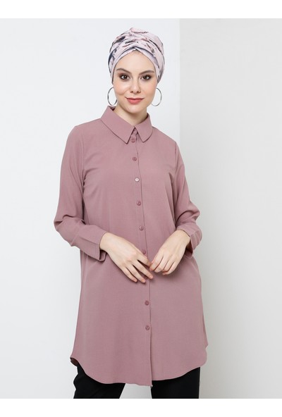 Tavin Düğmeli Gömlek Tunik Tavin Düğmeli Gömlek Tunik