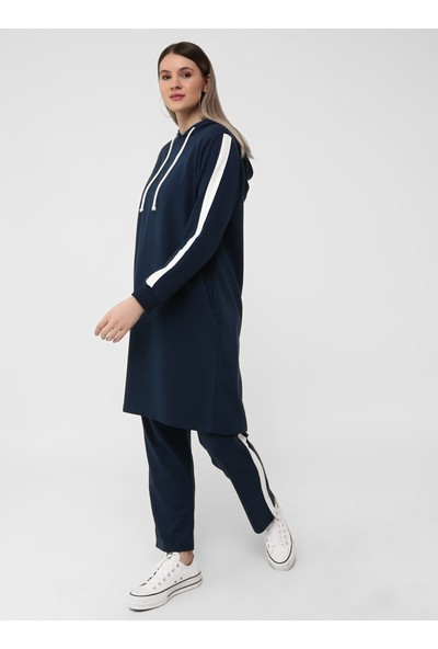 Alia Büyük Beden Doğal Kumaşlı Spor Tunik&pantolon Ikili Spor Takım