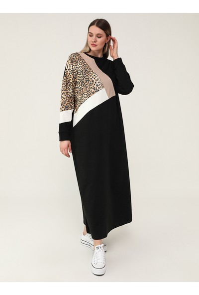 Alia Büyük Beden Doğal Kumaşlı Garnili Spor Elbise Alia Büyük Beden Doğal Kumaşlı Garnili Spor Elbise