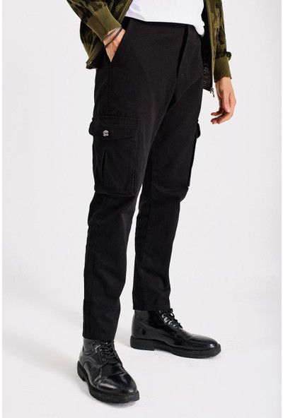 Chuba Erkek Pamuklu Yandan Cepli Spor Kargo Pantolon 21W901 Chuba Erkek Pamuklu Yandan Cepli Spor Kargo Pantolon 21W901