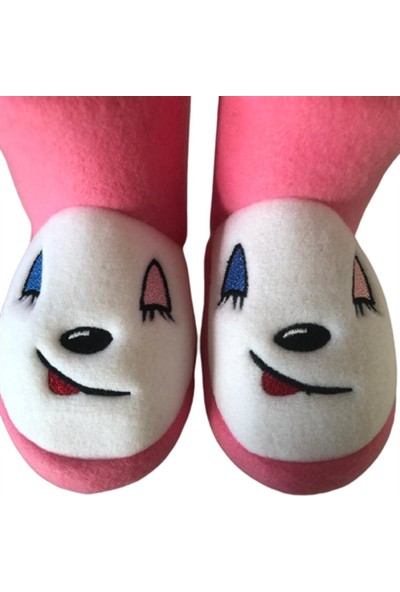 Pomidik Çocuk Panduf Emojili Pembe Pomidik Çocuk Panduf Emojili Pembe