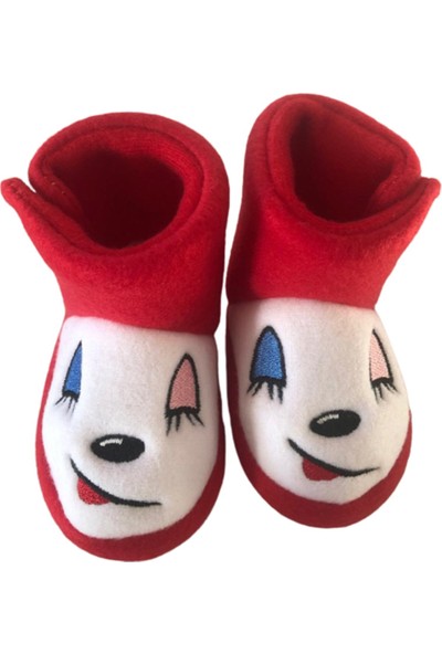 Pomidik Çocuk Panduf Emojili Kırmızı Pomidik Çocuk Panduf Emojili Kırmızı