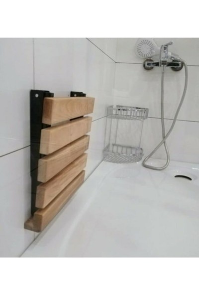 Kampasist Katlanır Duvara Monte Duş Oturağı Meşe Rengi 30 x 37,5cm Kampasist Katlanır Duvara Monte Duş Oturağı Meşe Rengi 30 x 37,5cm