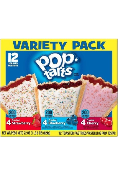 Pop Tarts Pop-Tarts Frosted Variety Pack Pastries Meyveli Pastalar 576 gr Pop Tarts Pop-Tarts Frosted Variety Pack Pastries Meyveli Pastalar 576 gr