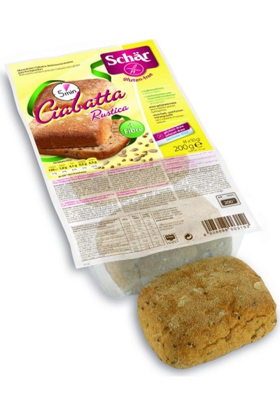 Schar Ciabatta Rustica 200 gr - Glutensiz Esmer Ekmek