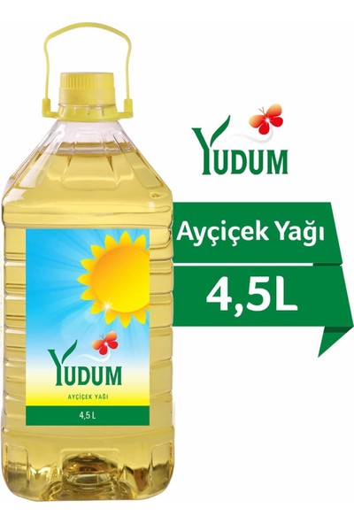 Yudum Ayçiçek Yağı 4,5 LT