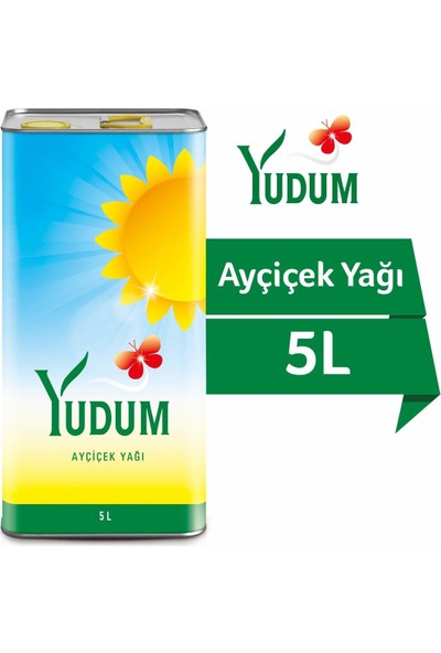 Yudum Ayçiçek Yağı Teneke 5 LT Yudum Ayçiçek Yağı Teneke 5 LT