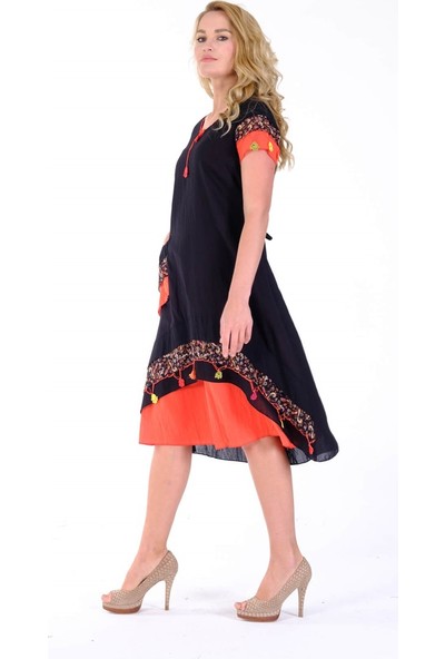 Şık Stil Otantik Etnik Giyim Yazlık Elbise Şık Stil Otantik Etnik Giyim Yazlık Elbise