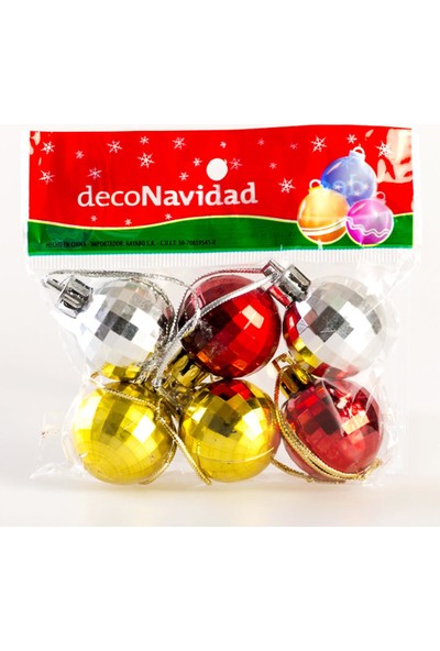 Event Party Store Yılbaşı Süsü 6'lı Renkli Event Party Store Yılbaşı Süsü 6'lı Renkli