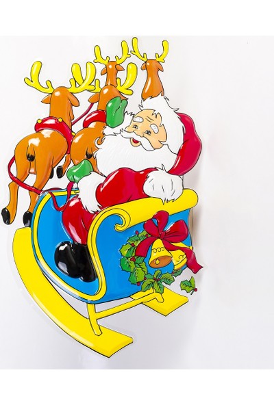 Event Party Store Yılbaşı Kızaklı Noel Baba Şeffaf Asma Süs Event Party Store Yılbaşı Kızaklı Noel Baba Şeffaf Asma Süs