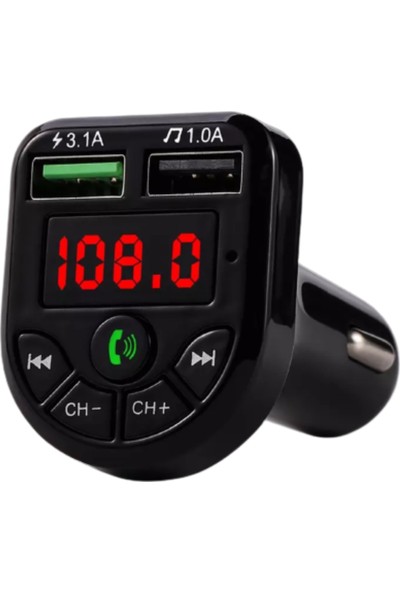 Elistoop Bluetooth 2li USB Araç Kiti Elistoop Bluetooth 2li USB Araç Kiti