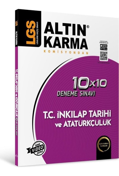 Altın Karma Yayınları 8. Sınıf LGS Inkilap Tarihi ve Atatürkçülük Deneme Altın Karma Yayınları 8. Sınıf LGS Inkilap Tarihi ve Atatürkçülük Deneme