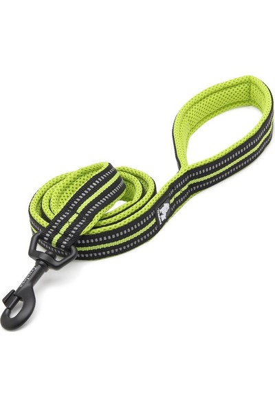 True Love Yumuşak Süngerli Neon Sarı Tasma Kayışı