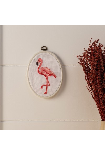 Esta Rosa Etamin Goblen Set 19x14,50 Cm